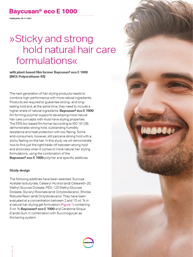 Whitepaper Sticky Strong Hold Natural Hair Care Formulations EN | PDF ...