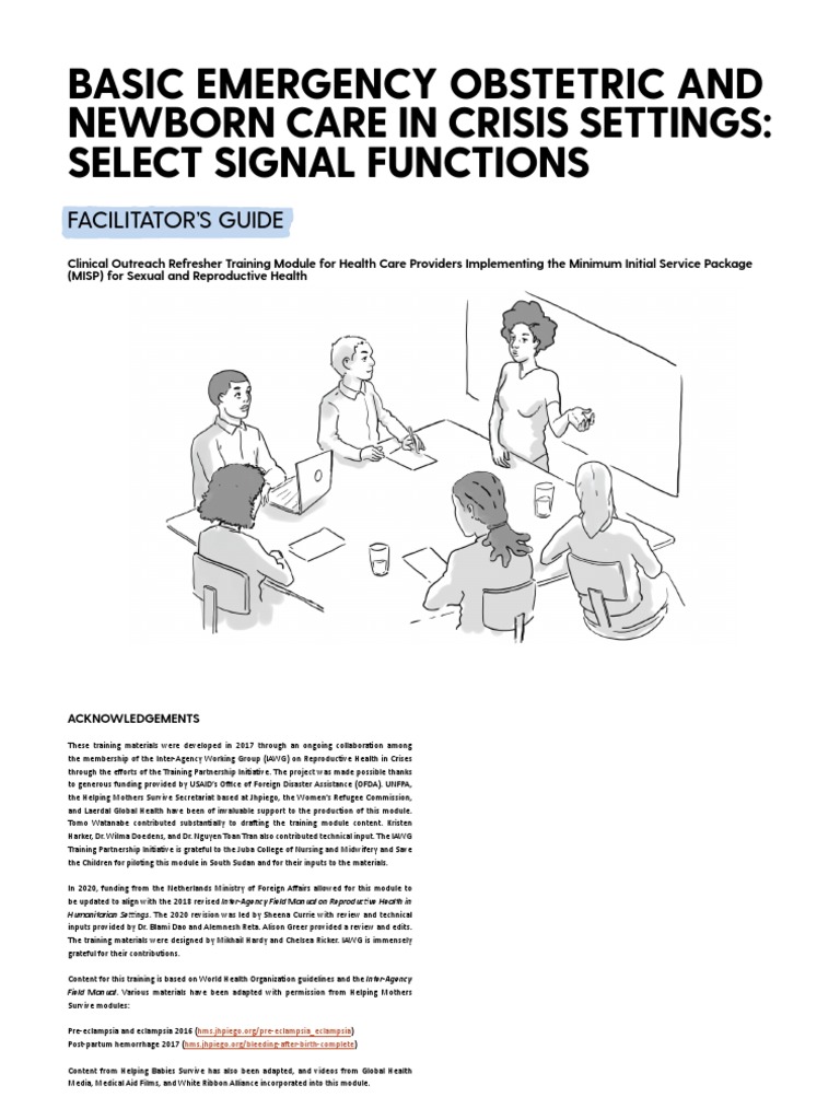 BEmONC - Facilitators Guide - v02 | PDF | Childbirth | Learning