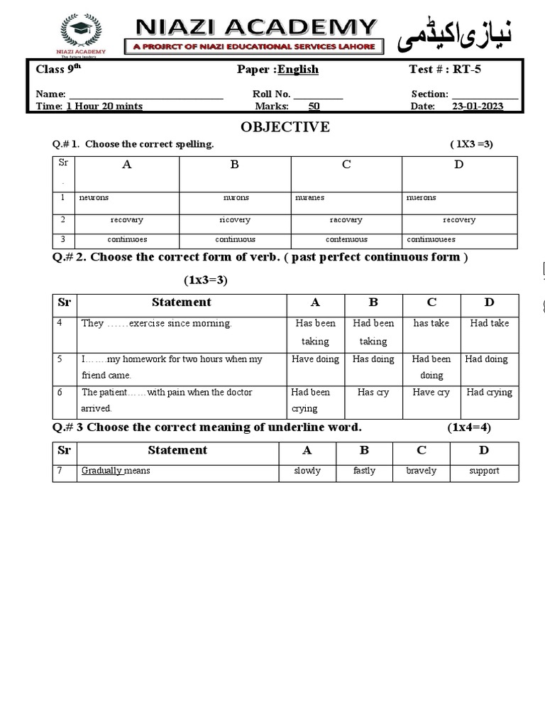 9th Eng RT 2 1 23 23 1 | PDF | Intensive Care Unit