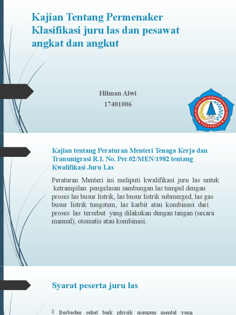 Juru Las Dan Pesawat Angkat Angkut | PDF