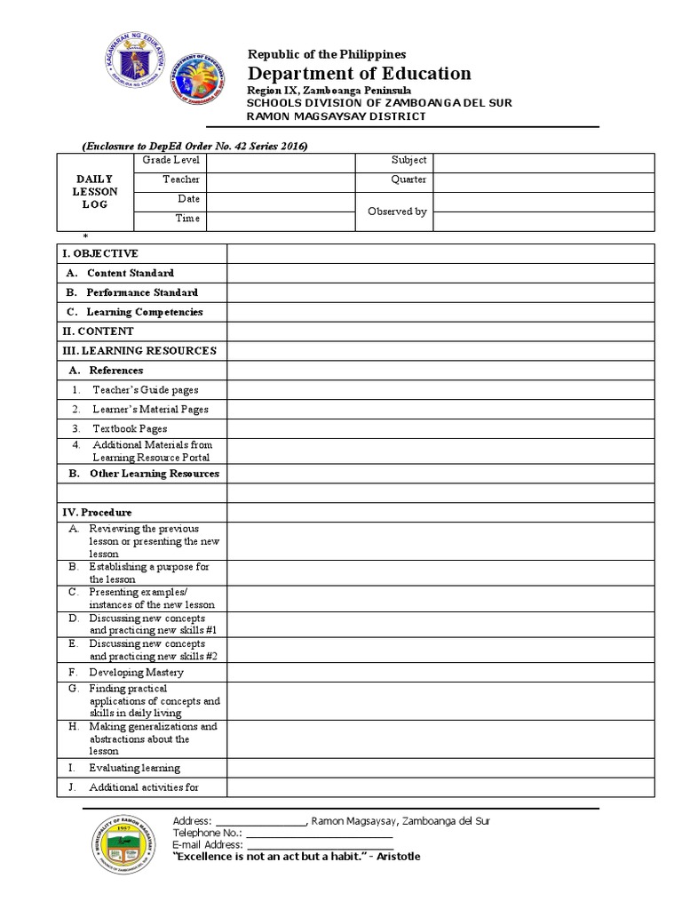 Lesson Plan Template | PDF | Learning | Teachers