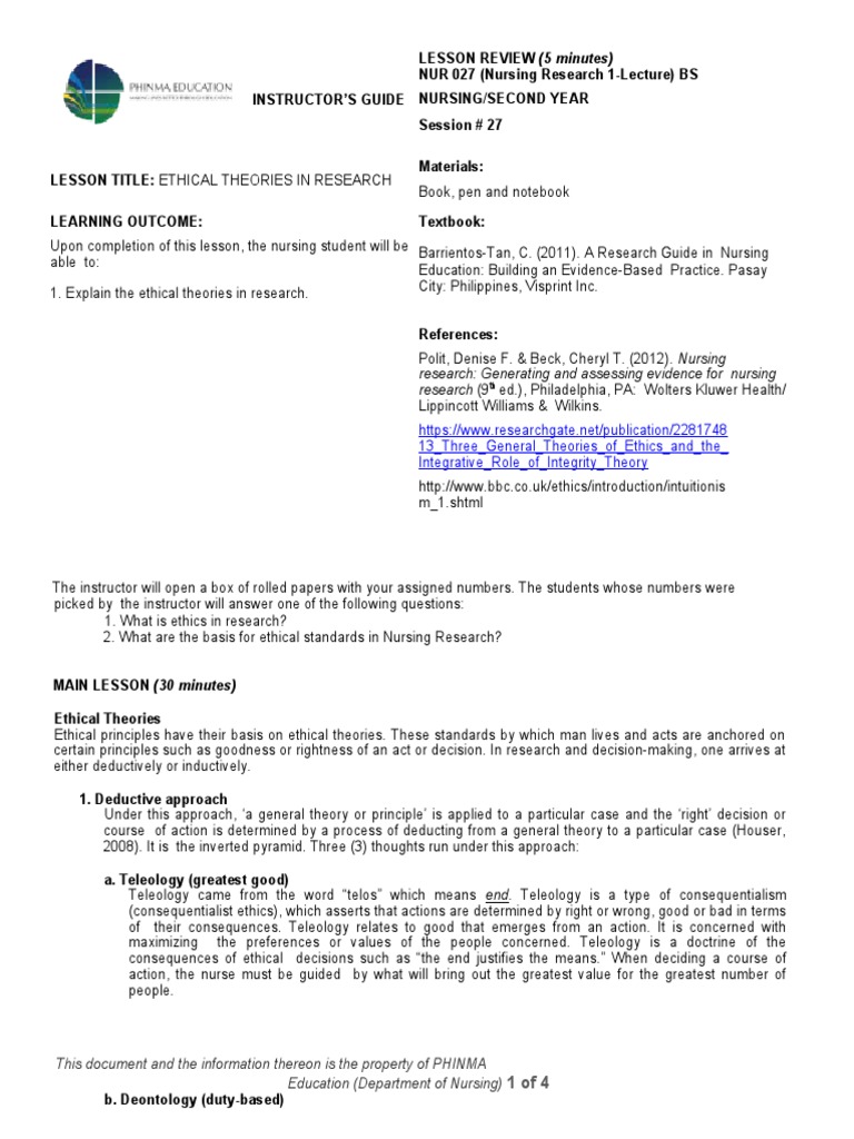 SAS - Session-27-Research 1 | PDF | Psychology | Ethical Principles