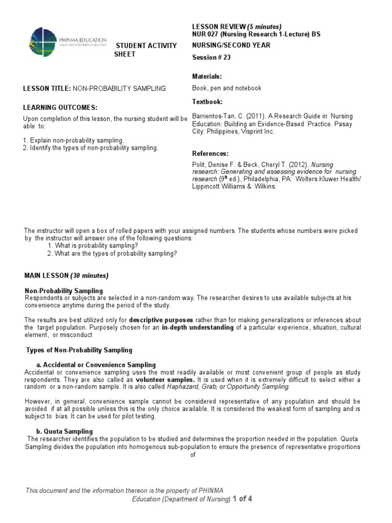 SAS - Session-23-Research 1 | PDF | Sampling (Statistics) | Scientific Method