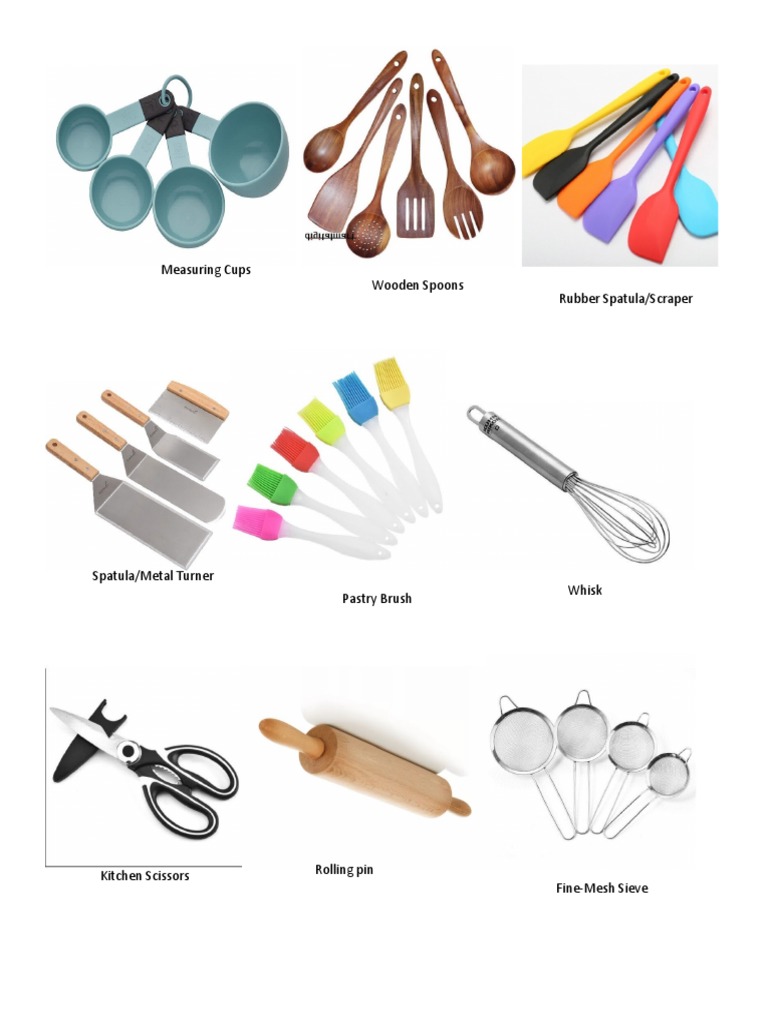 Essential Kitchen Tools List | PDF | Cooking, Food & Wine