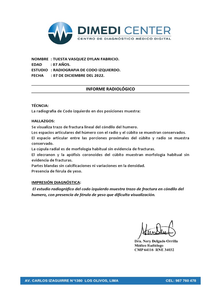 Codo Rx Codo Izq Pdf