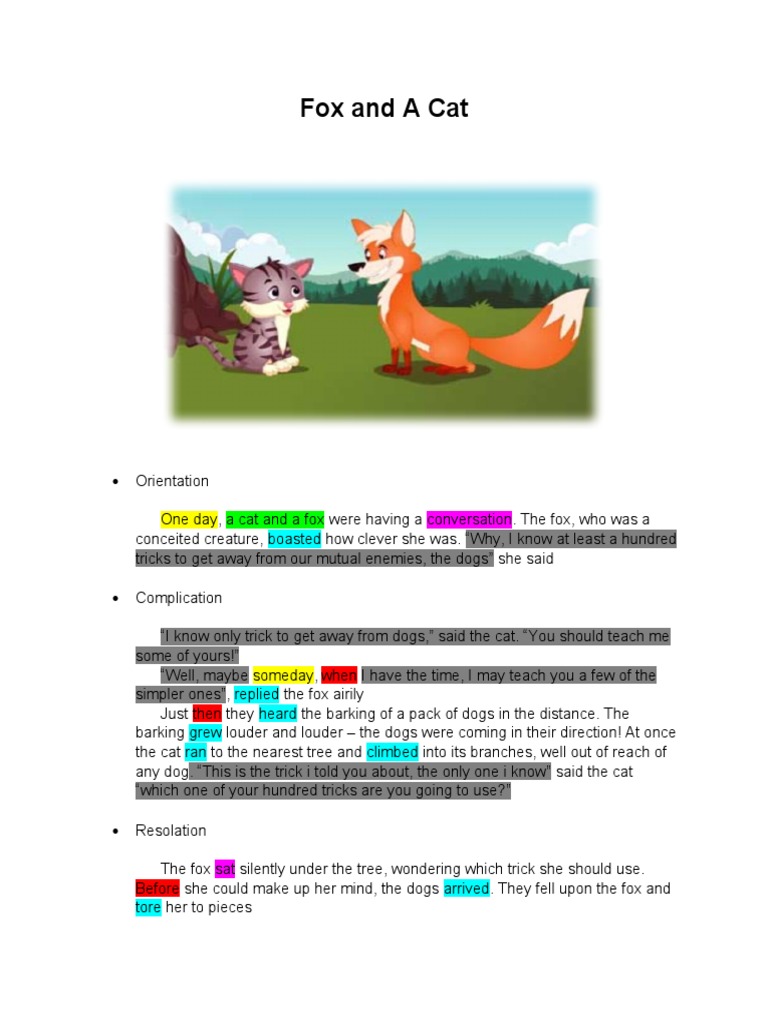 Fox and A Cat | PDF