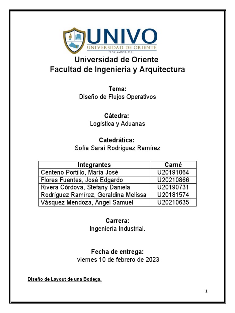 Diseño de Layout de Bodega Eficiente | PDF | Almacén | Logística
