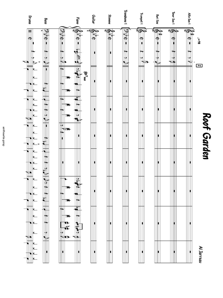 Roof Garden Complete Score | PDF