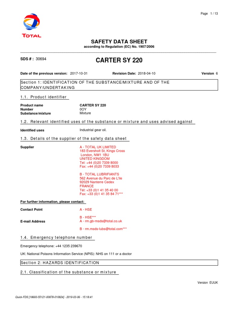 Carter Sy 220 | PDF | Combustion | Chemistry