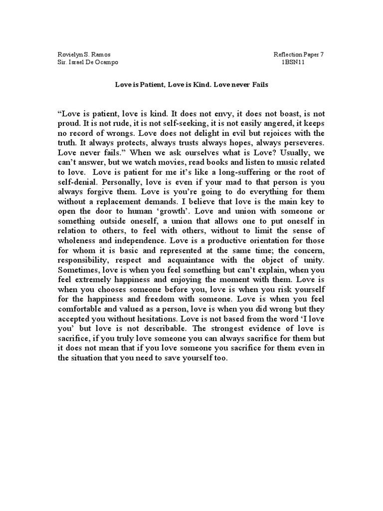 UTS Reflection Paper 7 | PDF