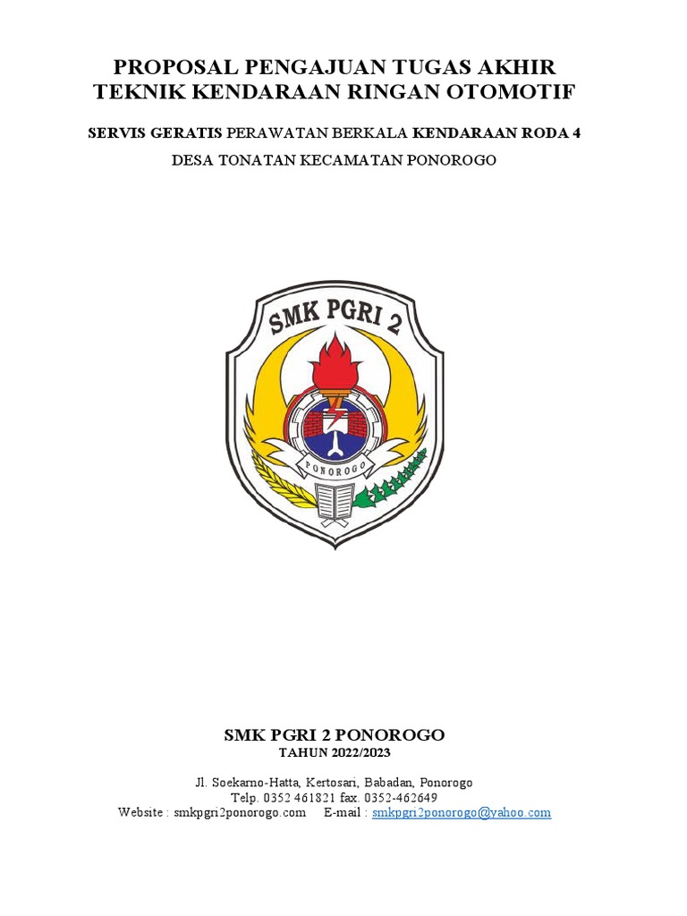 Contoh Laporan TA | PDF