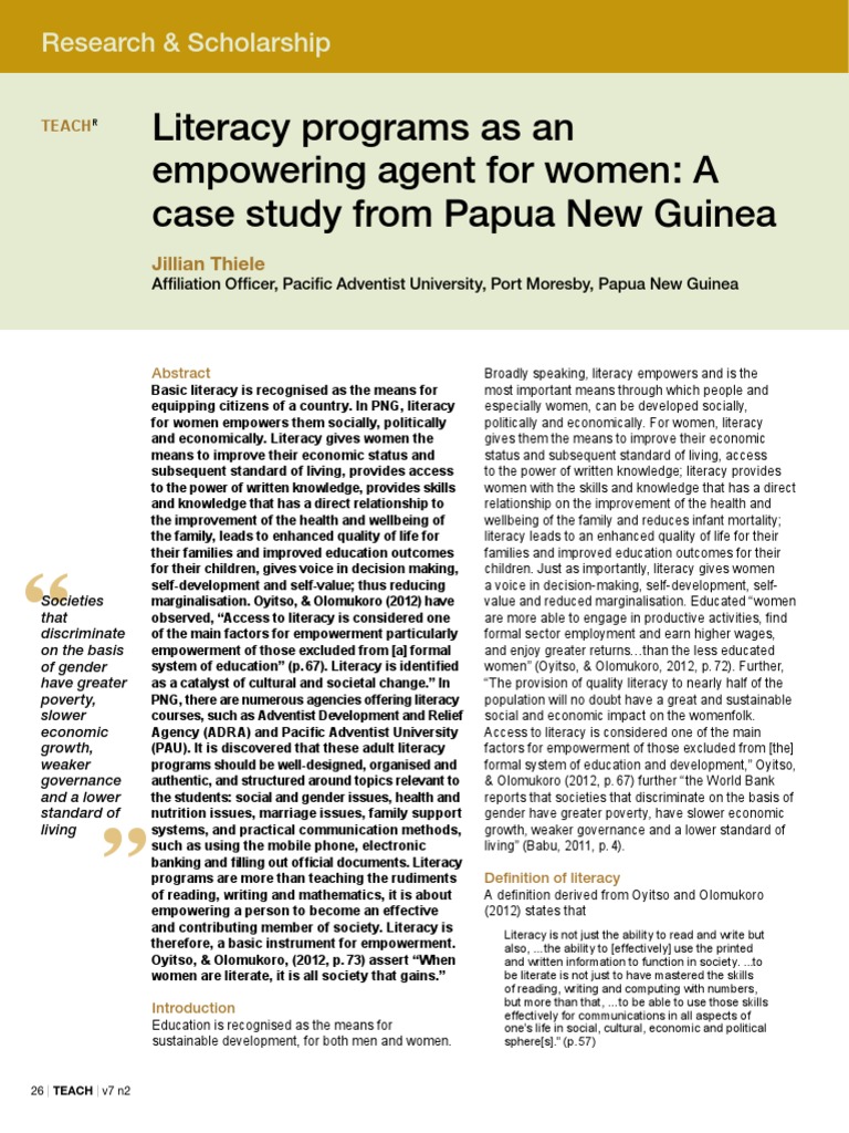 Literacy and Empowerment | PDF | Literacy | Empowerment