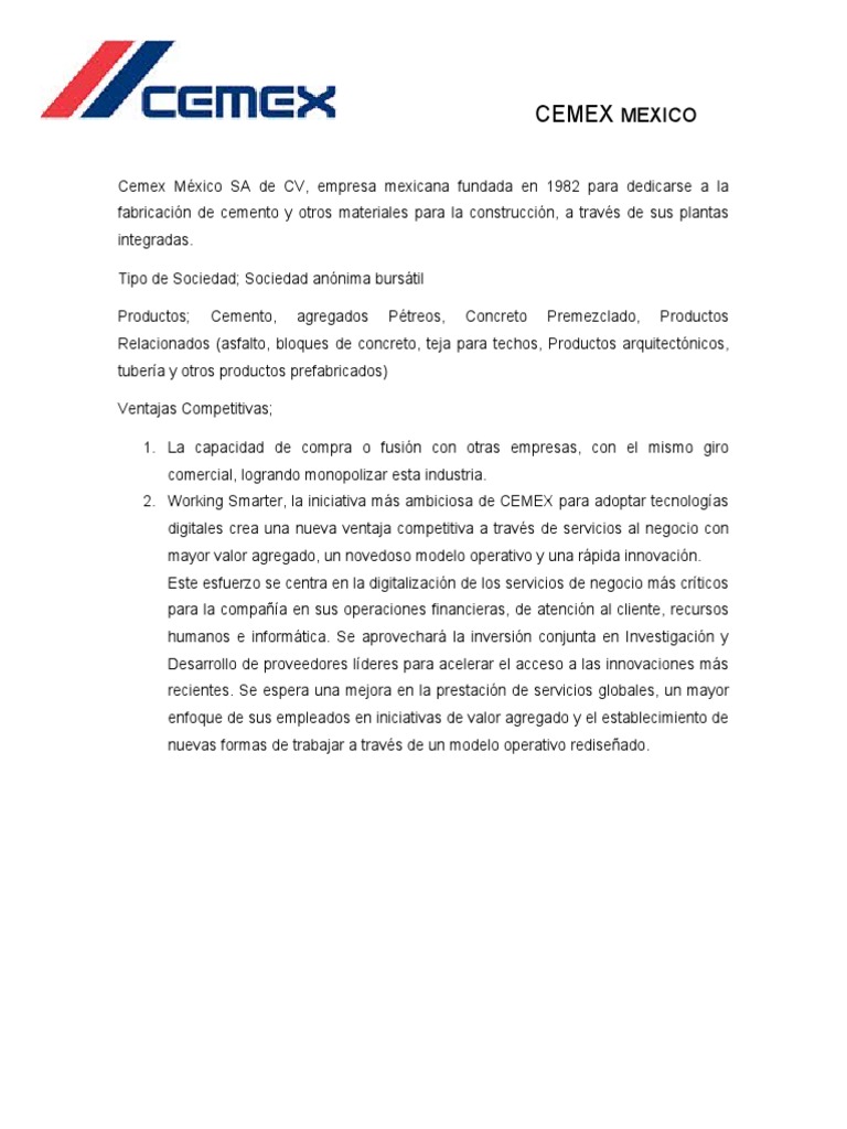 CEMEX | PDF