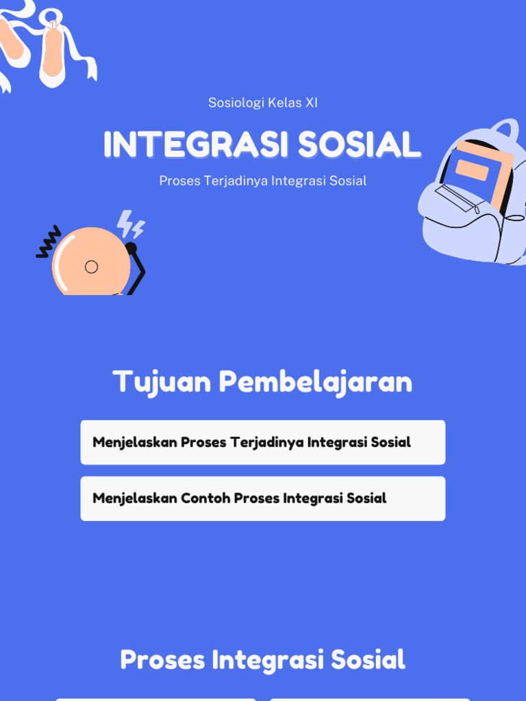 Integrasi Sosial - Proses Terjadinya Integrasi Sosial | PDF | Karier & Perkembangan ...