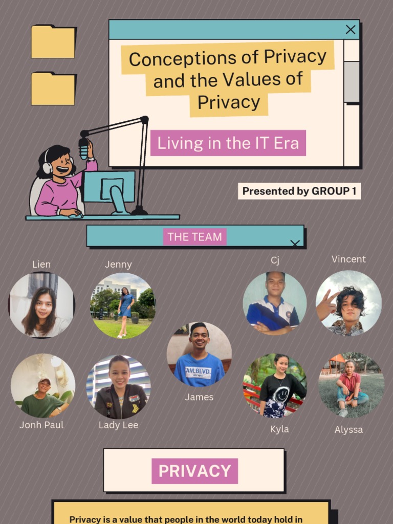 GROUP 1 Conceptions of Privacy and The Values of Privacy LIVING in The ...