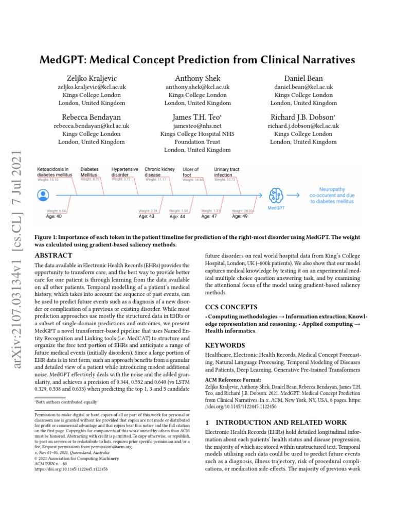Med GPT | PDF | Electronic Health Record | Clinical Medicine
