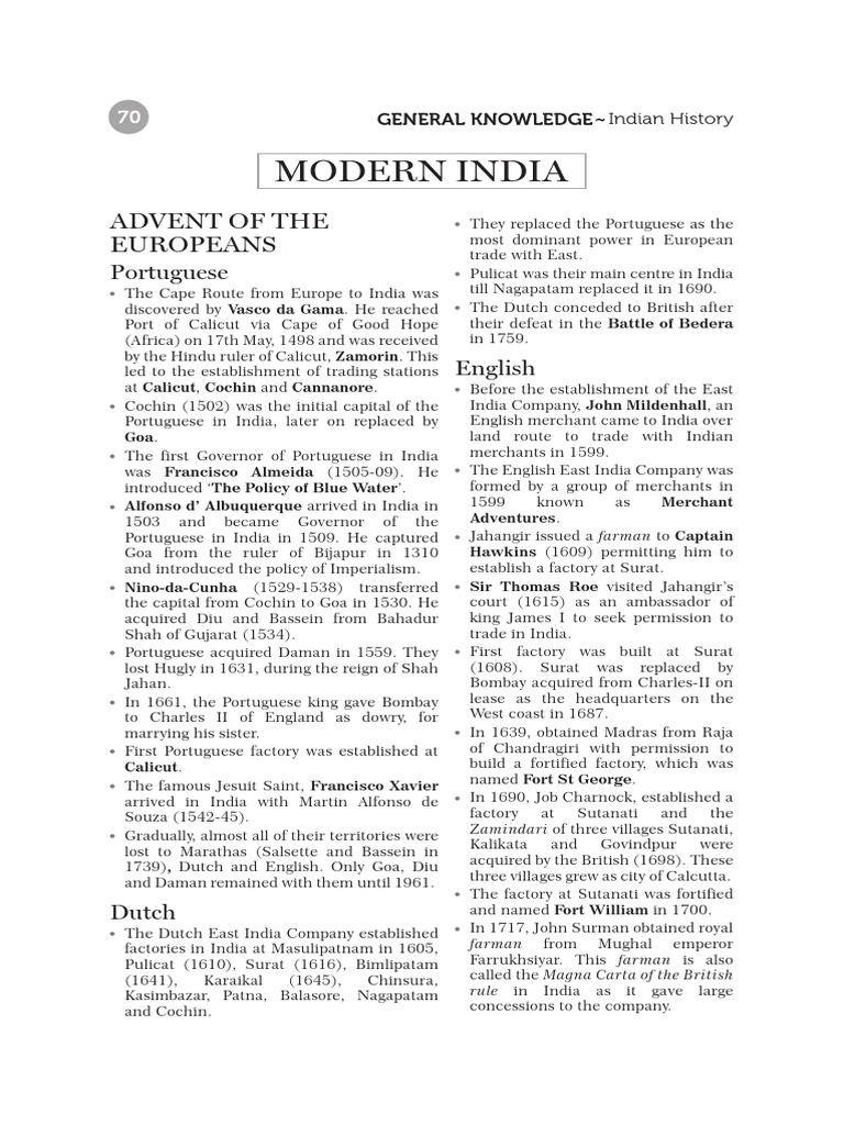 Indian History | PDF | Indian Rebellion Of 1857 | British India