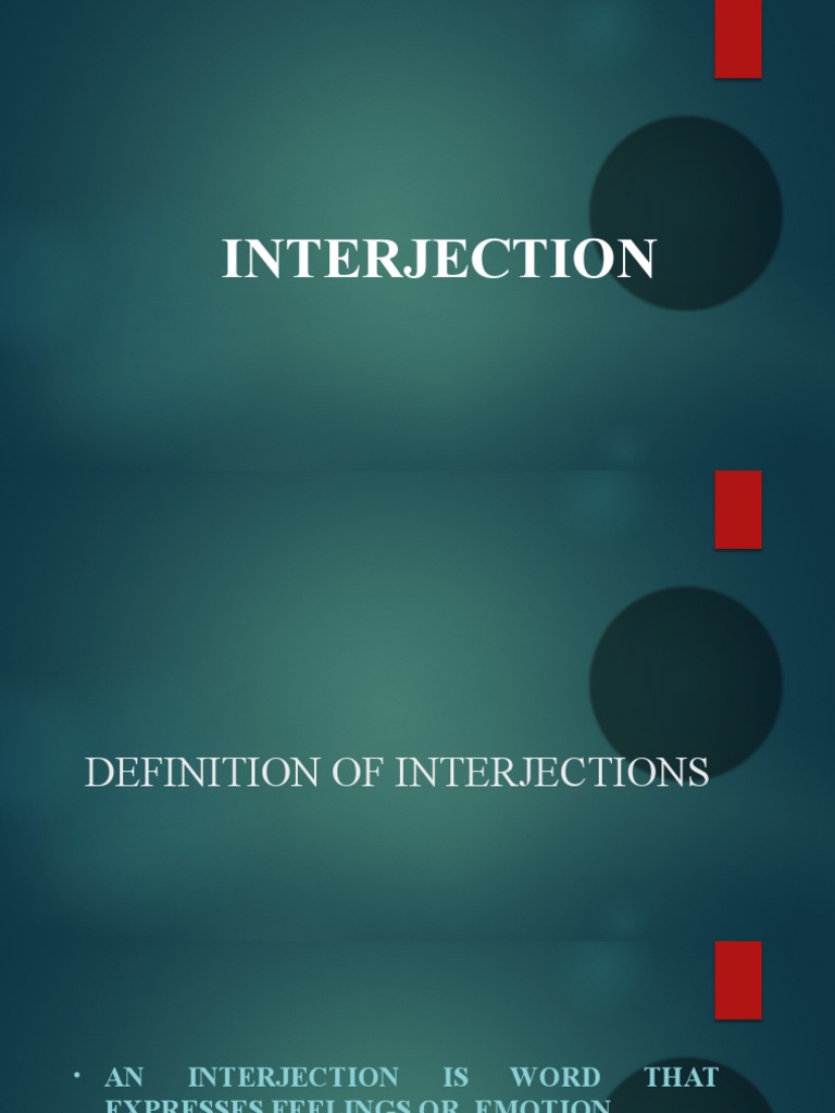 INTERJECTIONS | PDF