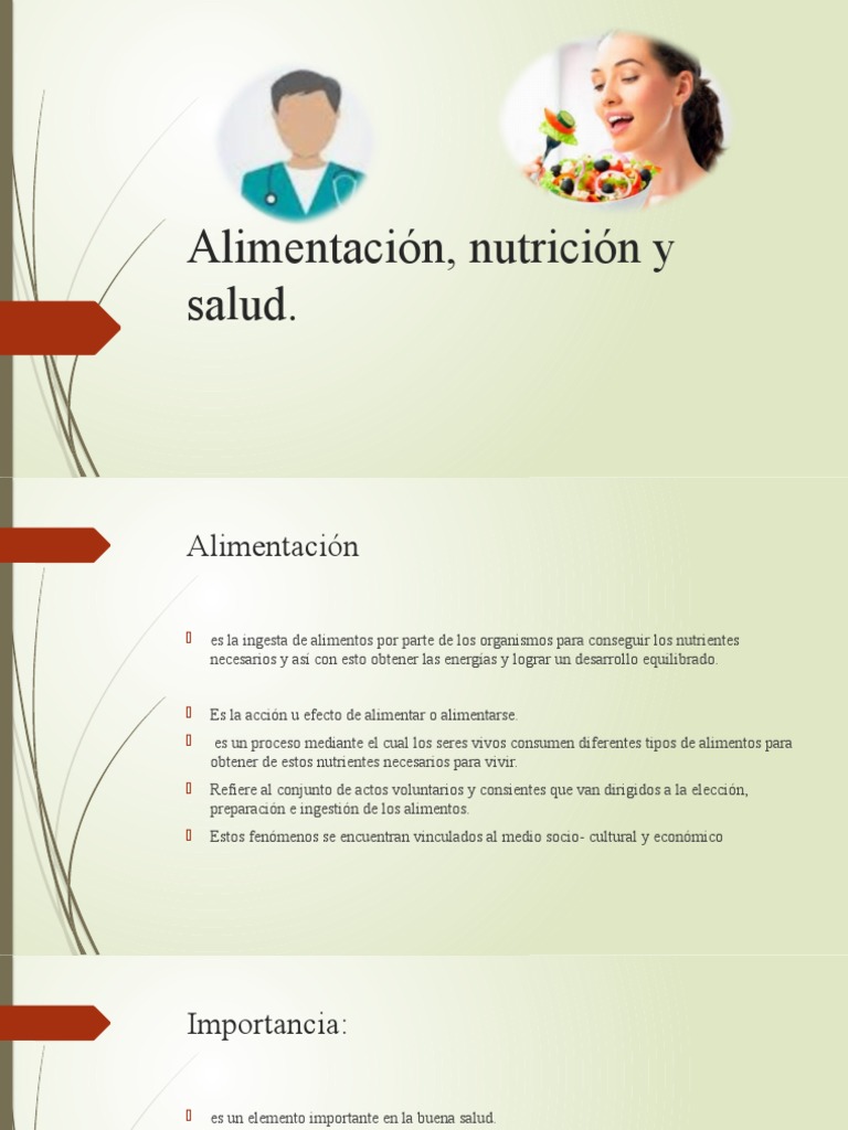 Alimentacion, Nutrición y Salud-1 | PDF | Nutrición | Dieta y nutrición