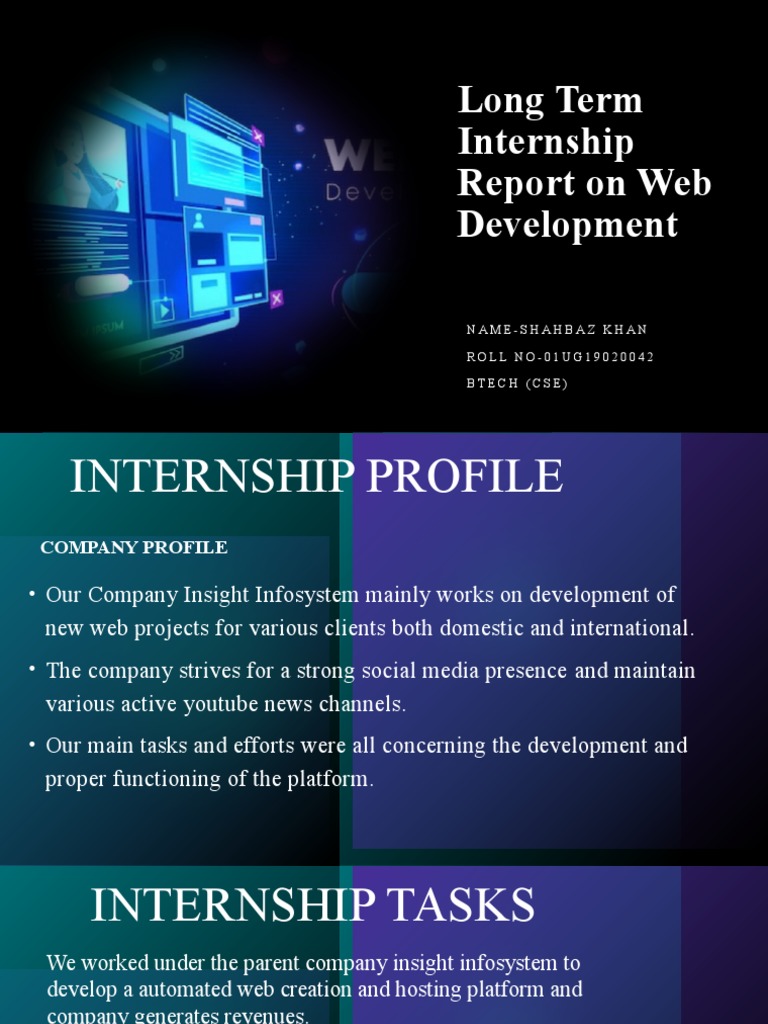 Web Development Presentation | PDF | World Wide Web | Internet & Web