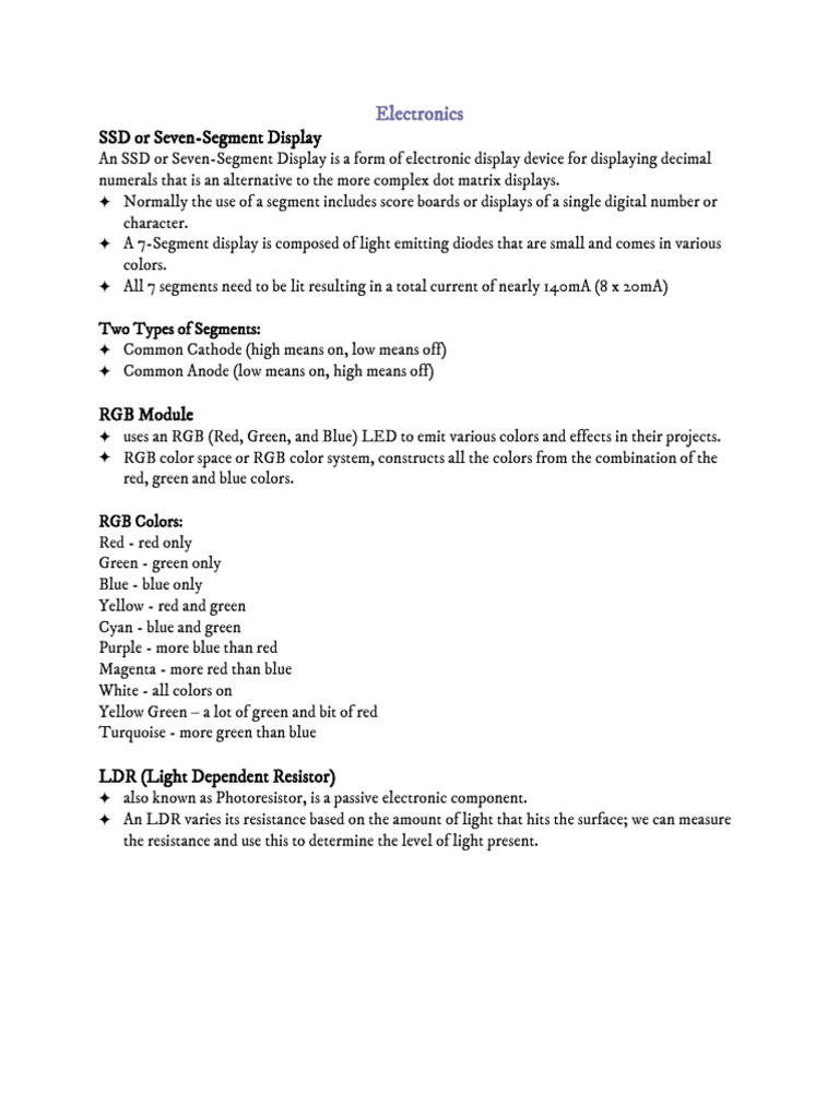 Electronics Reviewer | PDF
