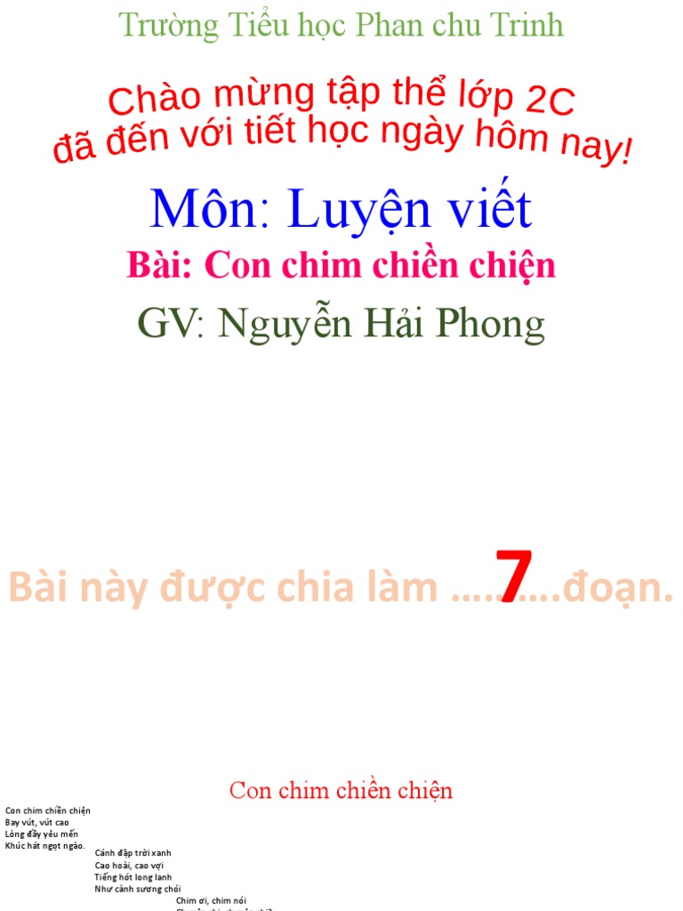 Luyen Viet Con Chim Chien Chien | PDF