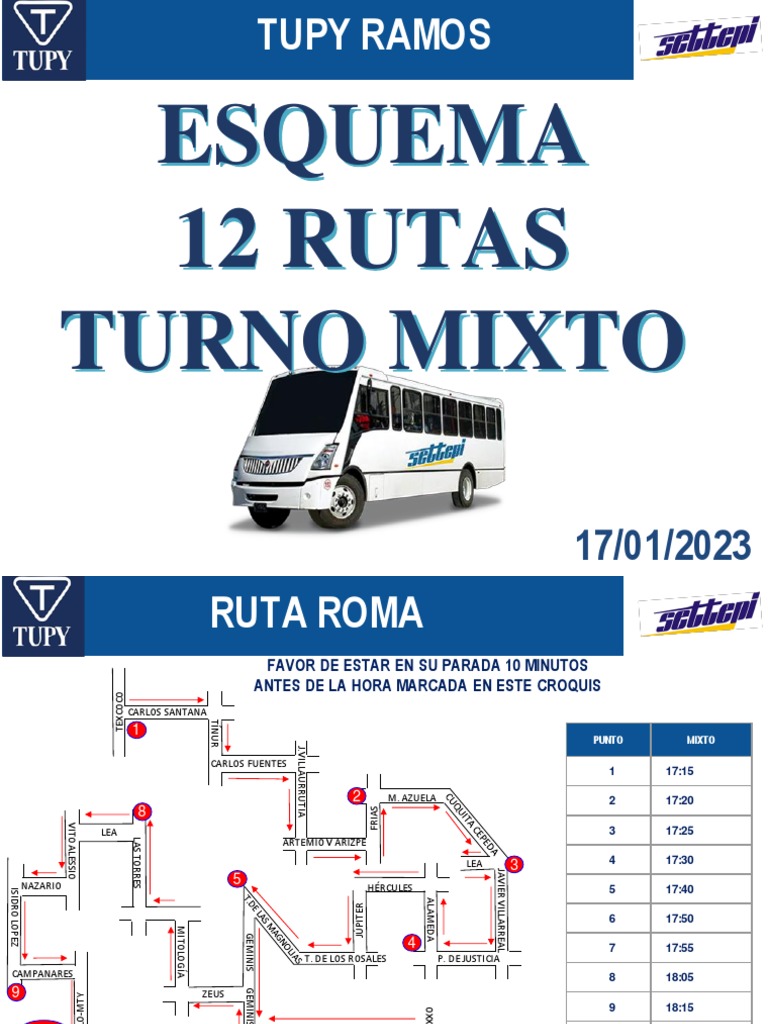 12 Rutas Enero 2023 | PDF | México | Militares de mexico