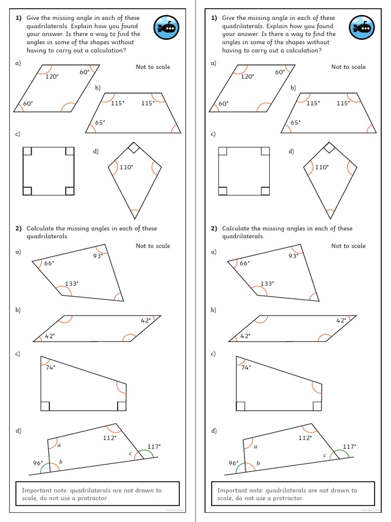 Angles in Special Quadrilaterals | PDF | Elementary Geometry | Geometry