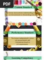 COT 2 TLE 8 Dressmaking LP | PDF | Clothing | Learning