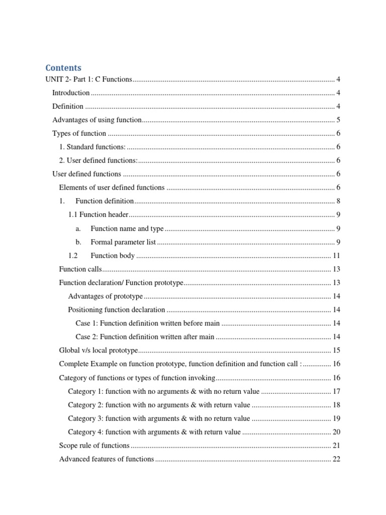 Unit 2 Notes | PDF | Parameter (Computer Programming) | Pointer ... Unit 2 Notes | PDF | Parameter (Computer Programming) | Pointer ...