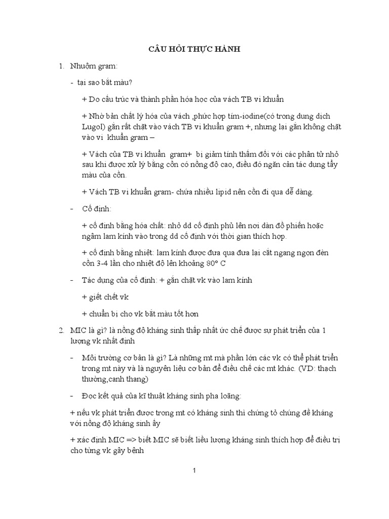 TH C Hành VI Sinh | PDF