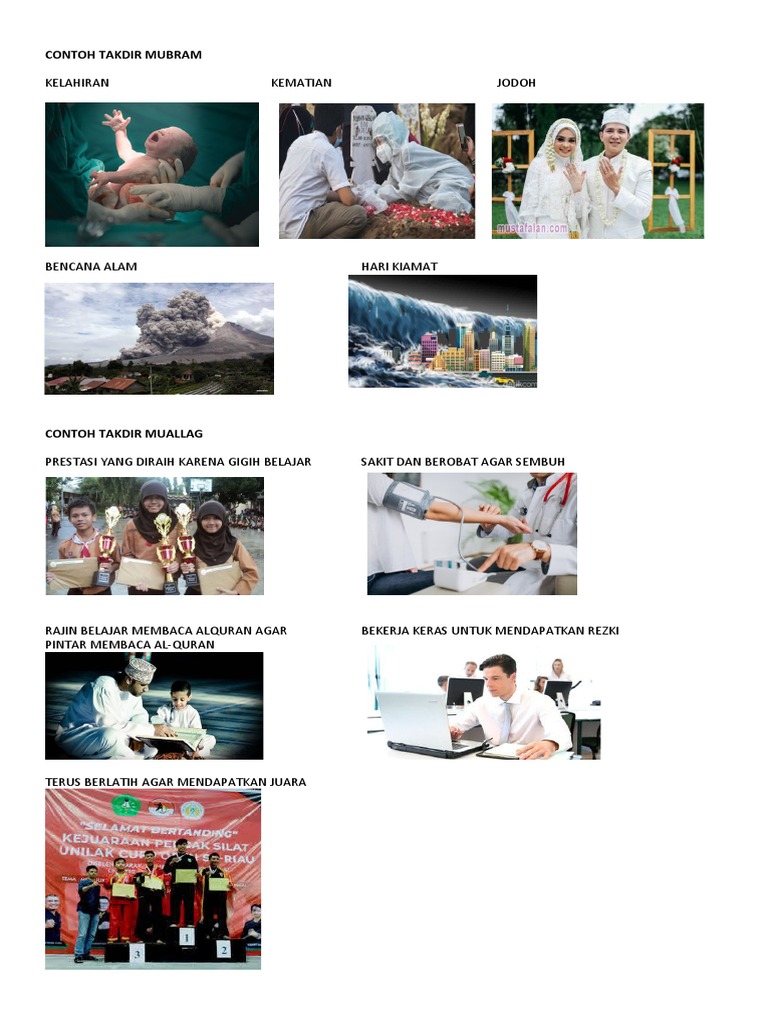Contoh Takdir Mubram | PDF | Kesehatan Holistik | Agama & Spiritualitas