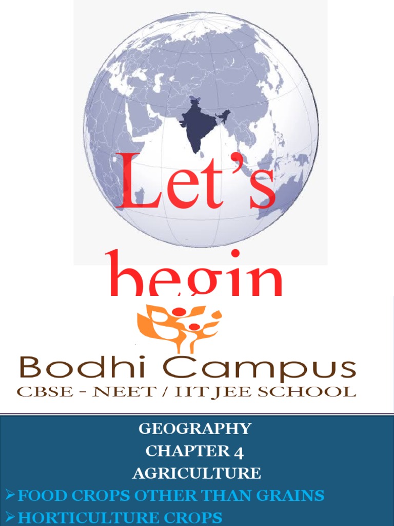 Food Crops Other Than Grains PPT | PDF | Sugarcane | Cotton