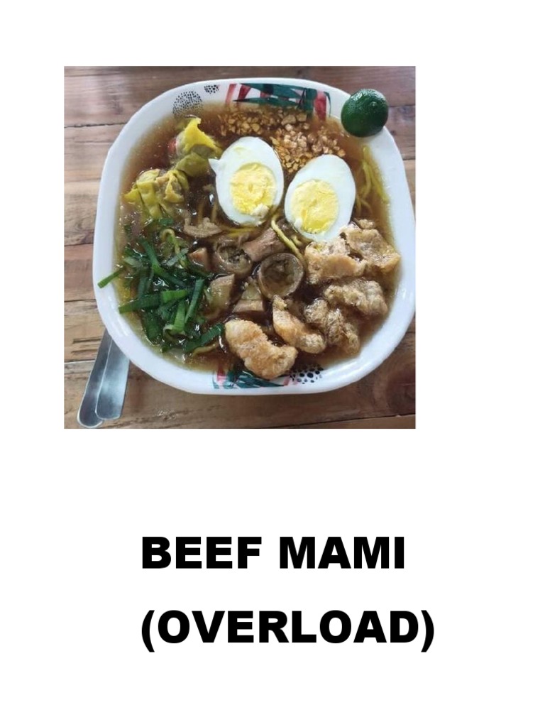 Beef Mami (Overload) | PDF