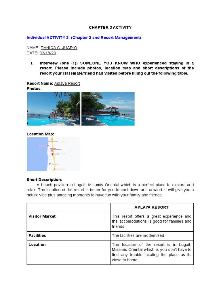 Chap 3 | PDF | Resort
