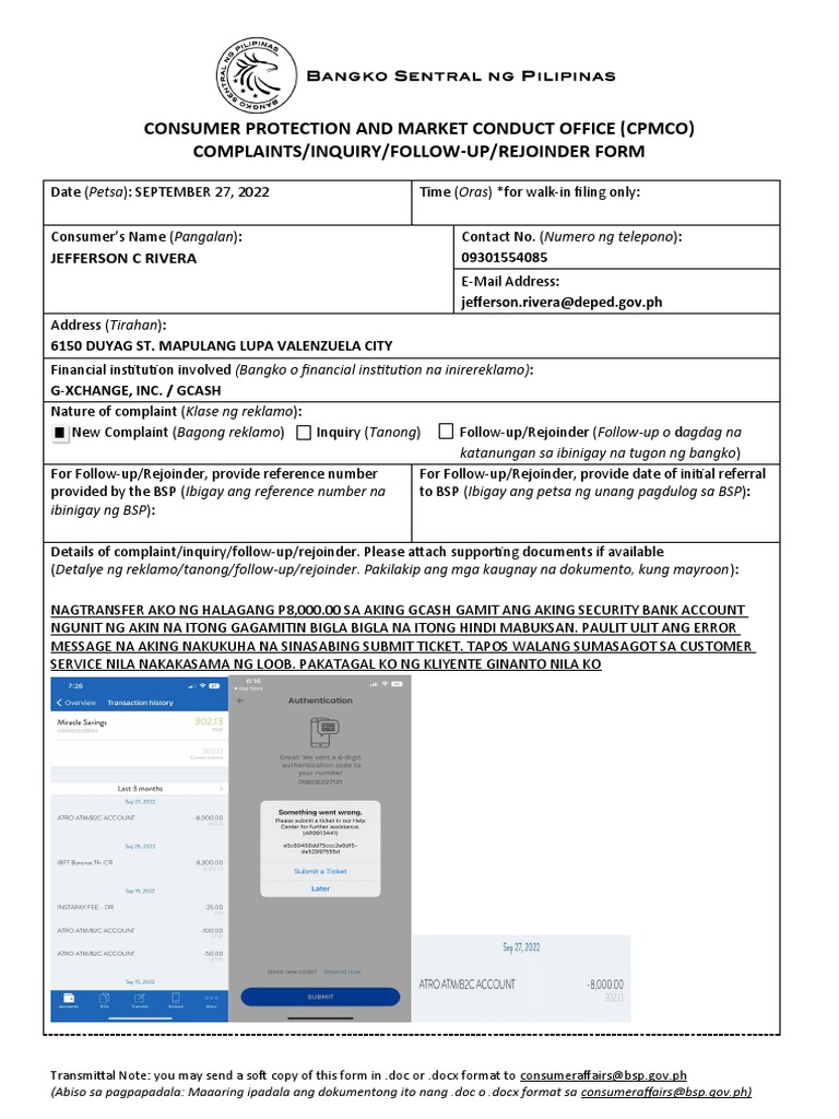 CIRForm | PDF | Banks | Personal Finance
