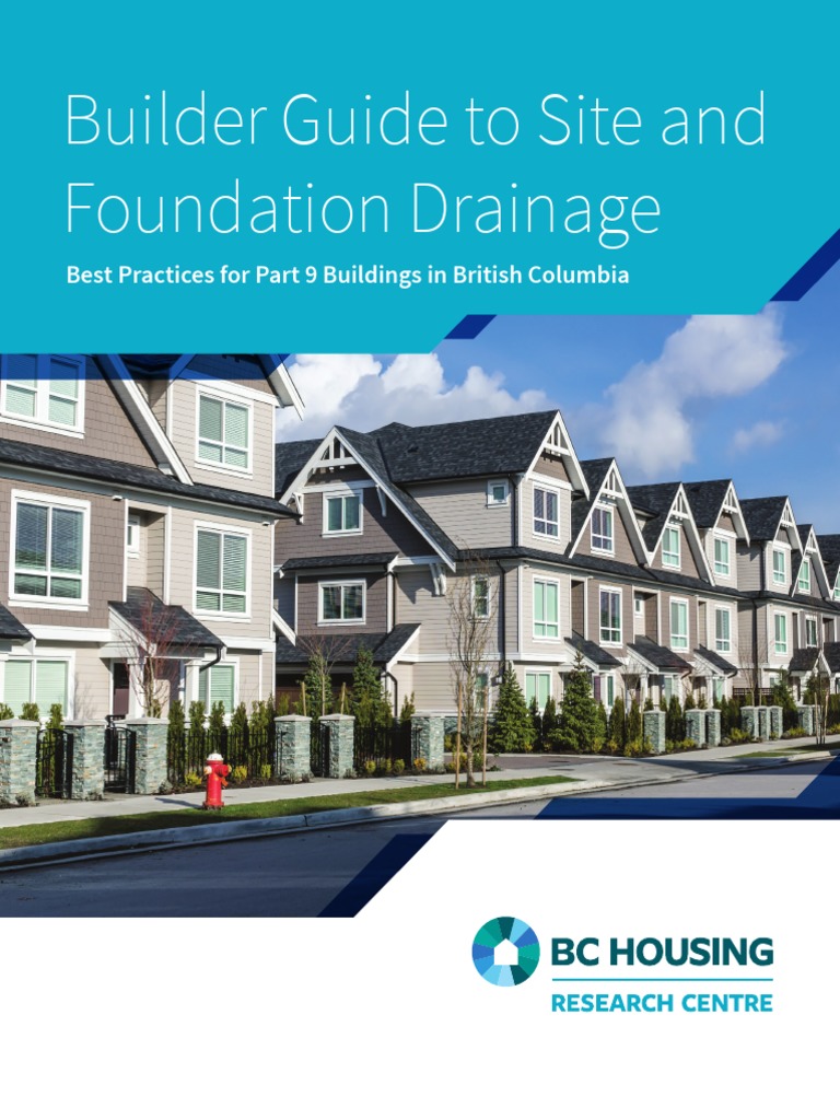 Builder Guide To Site and Foundation Drainage | PDF | Basement ...