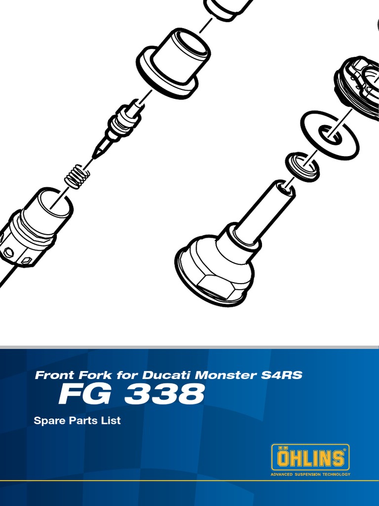 Ohlins Fork Parts | PDF | Manufactured Goods | Mechanical Engineering