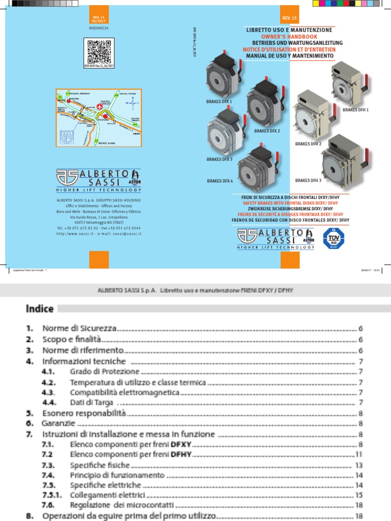 Alberto Sassi Brake Manual | PDF