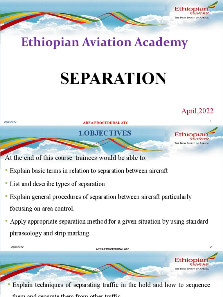 Eal Separation 2022 | PDF | Instrument Flight Rules | Air Traffic Control
