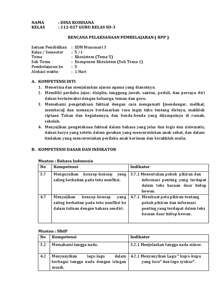 RPP Discovery Learning | PDF