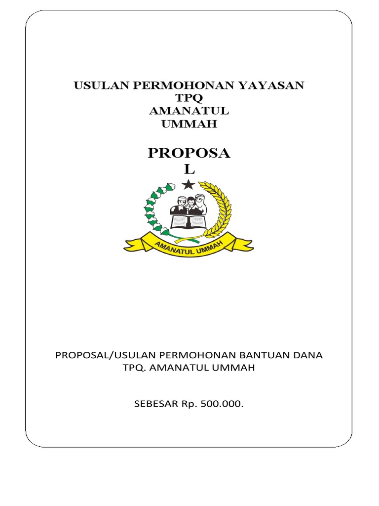 Revisi Pembuatan Proposal Yayasan. Lmbg. Pendidikan. Sekolah THN 2020 | PDF