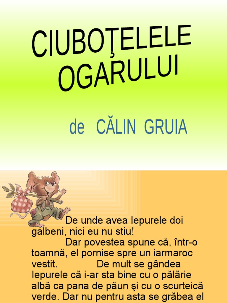 Ciubotele Ogarului | PDF
