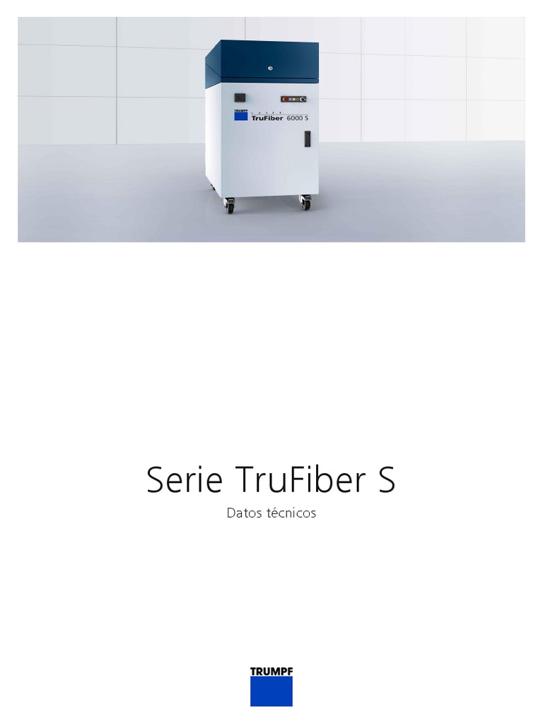 TRUMPF Technical Data Sheet Serie TruFiber S | PDF | Láser | Radiación
