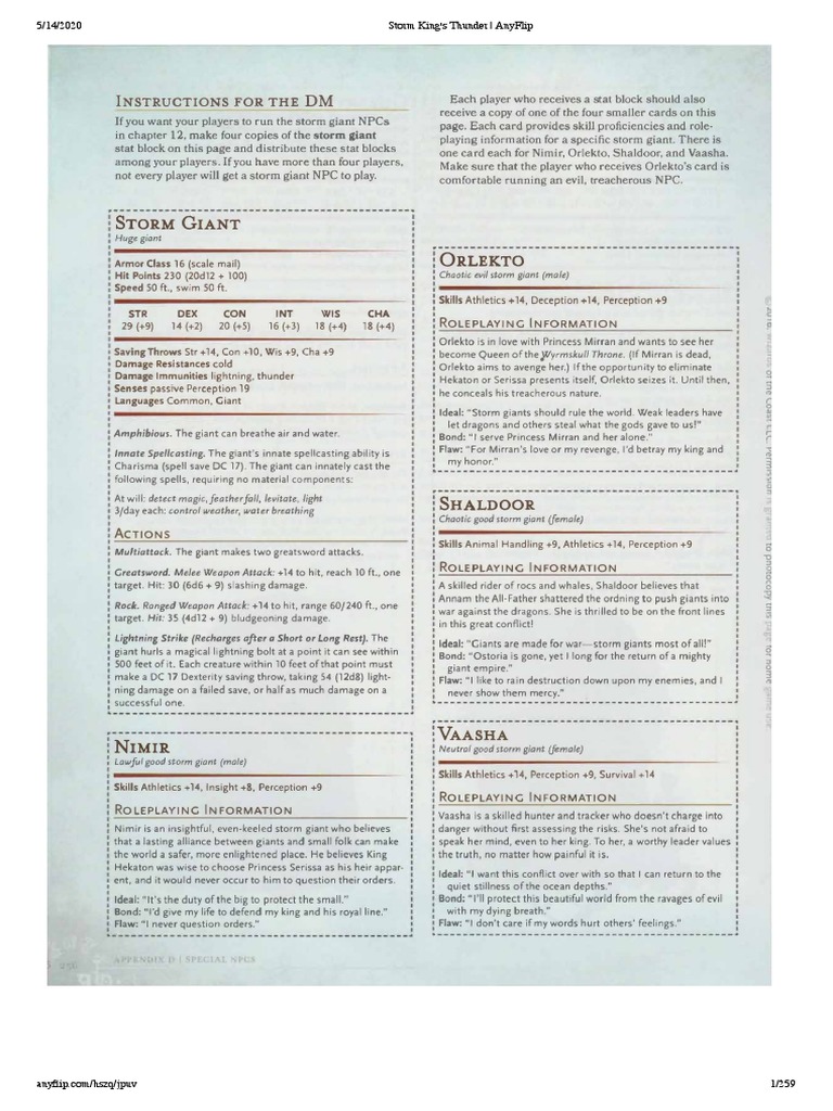 Storm King's Thunder | PDF