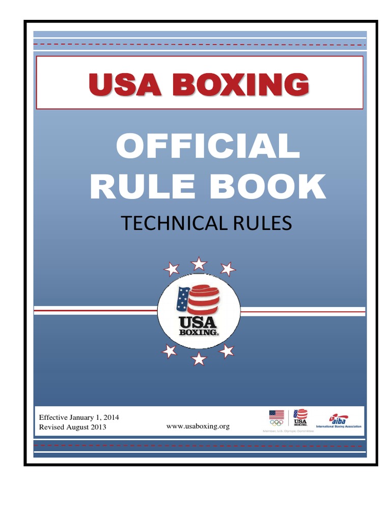 USA Boxing Official Rule Book | PDF | Entertainment | Indoor Sports