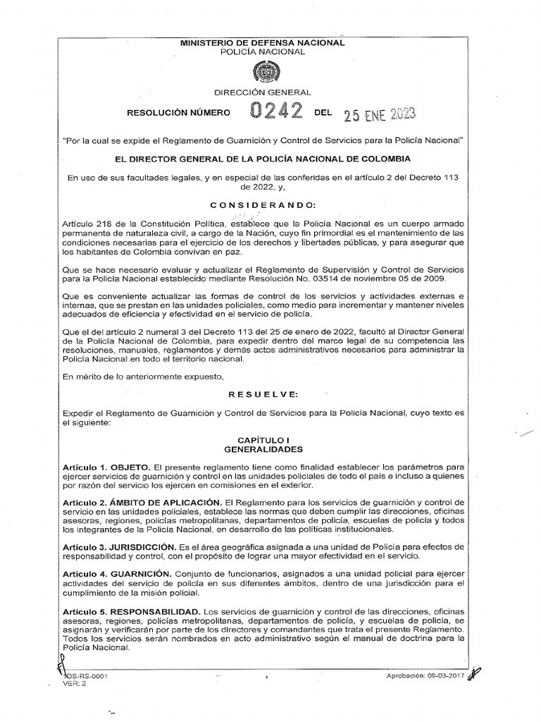 Resolucion 0242 Del 25012022 | PDF