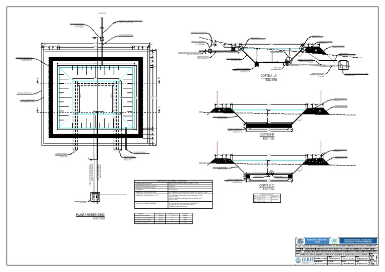 Reservorio Final-Estructura A1 | PDF | Administracion del Agua ...