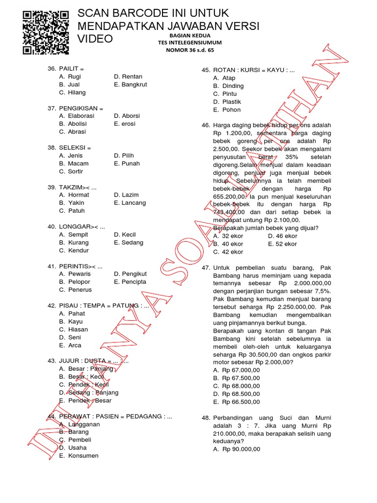 Soal Latihan Twk-Tiu-Tkp-6-9 | PDF