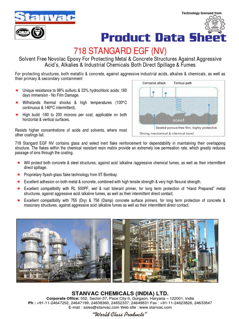 718 Stangard Egf (NV) | PDF | Concrete | Acid